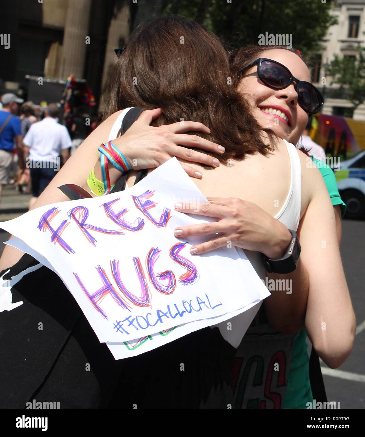 free Hugs London Pride Stock Photo - Alamy