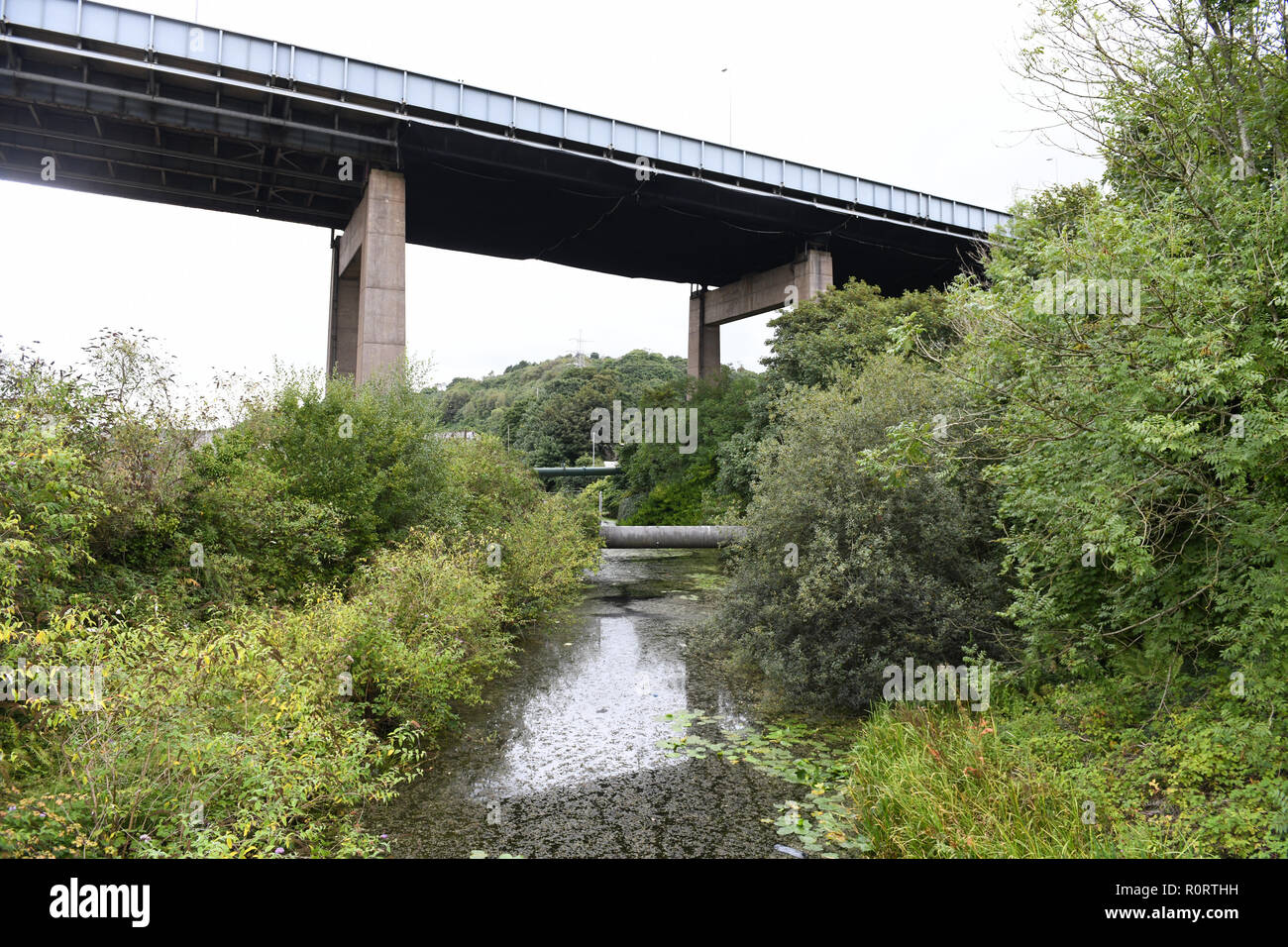 A bridge over Neath Canal in South Wales Stock Photo - Alamy