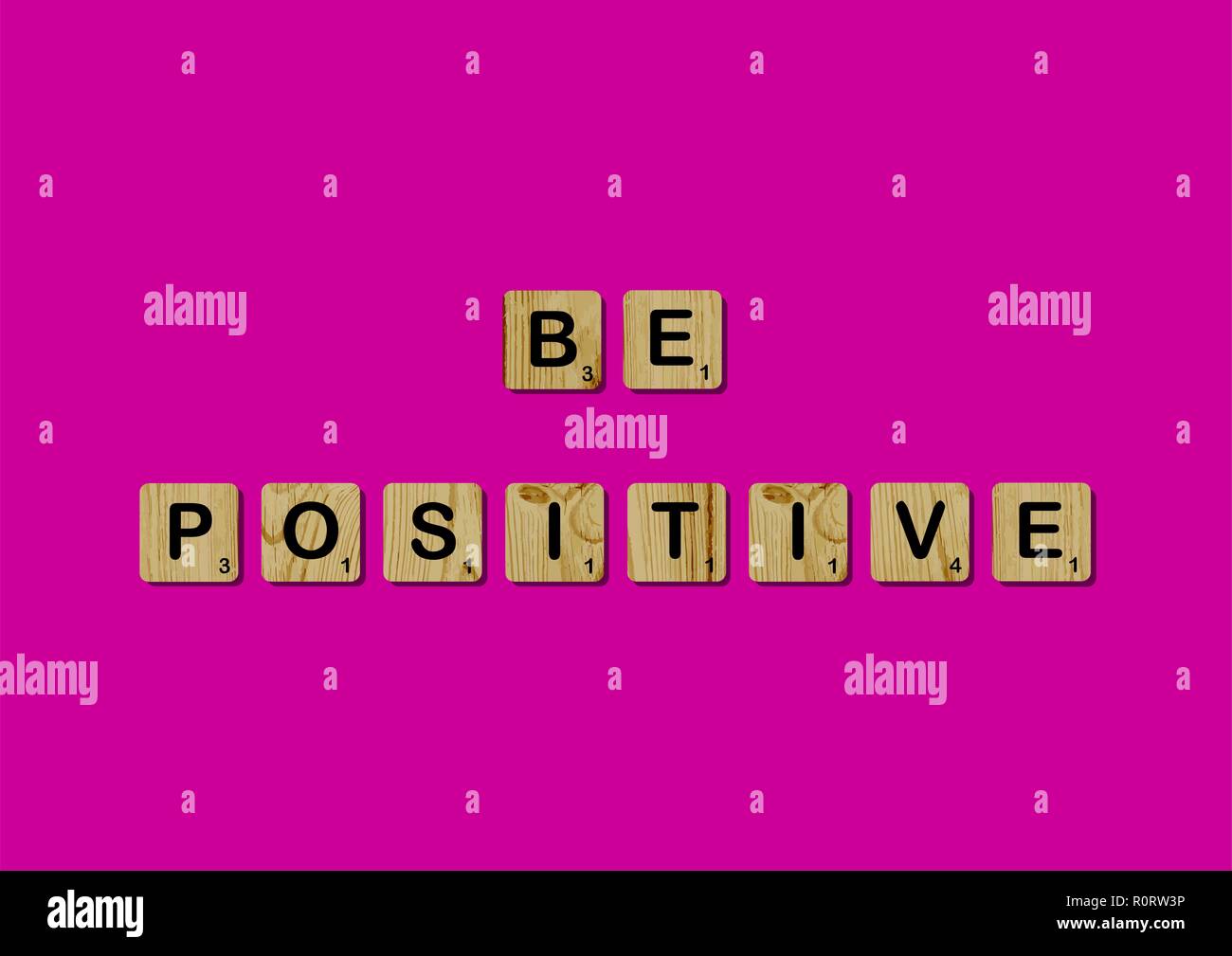 Scrabble tiles spells out Motivational quote Scrabble Blocks Letters ...