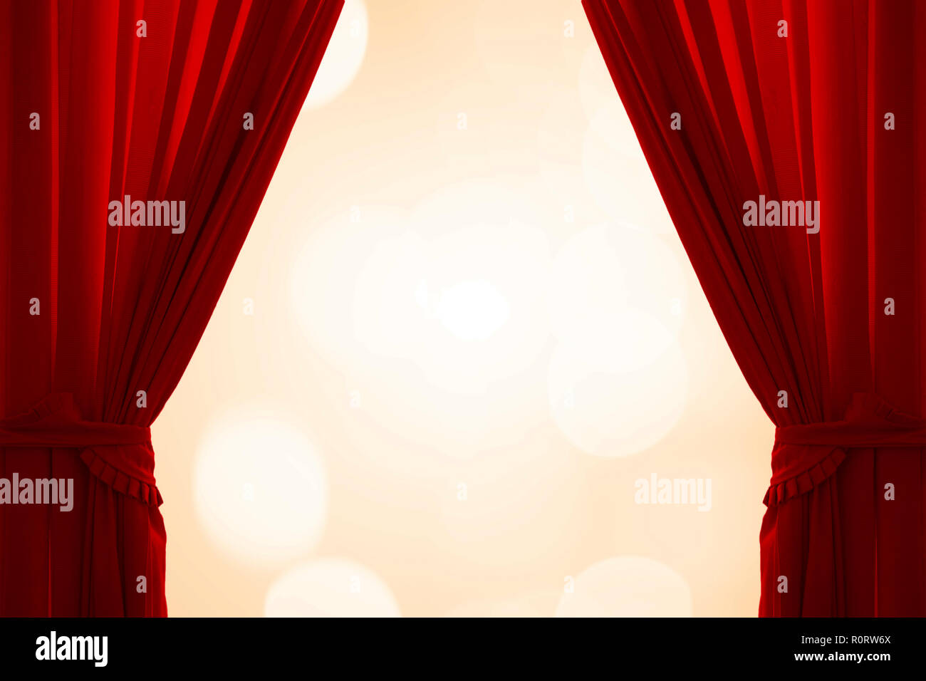 Red Curtain Open