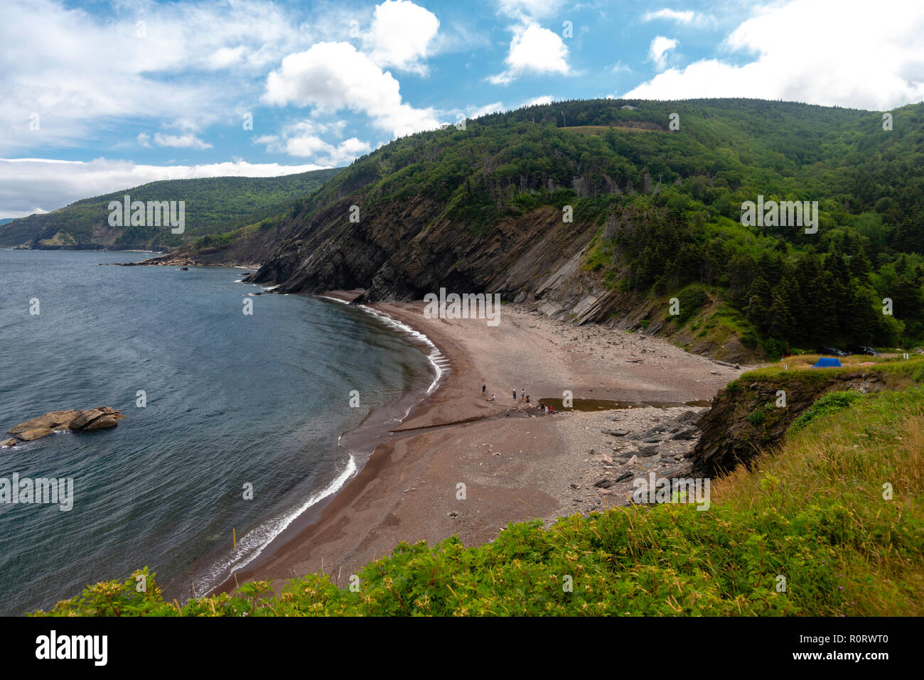 View of the beach at Meat Cove, Nova Scotia, Canada Stock Photo - Alamy