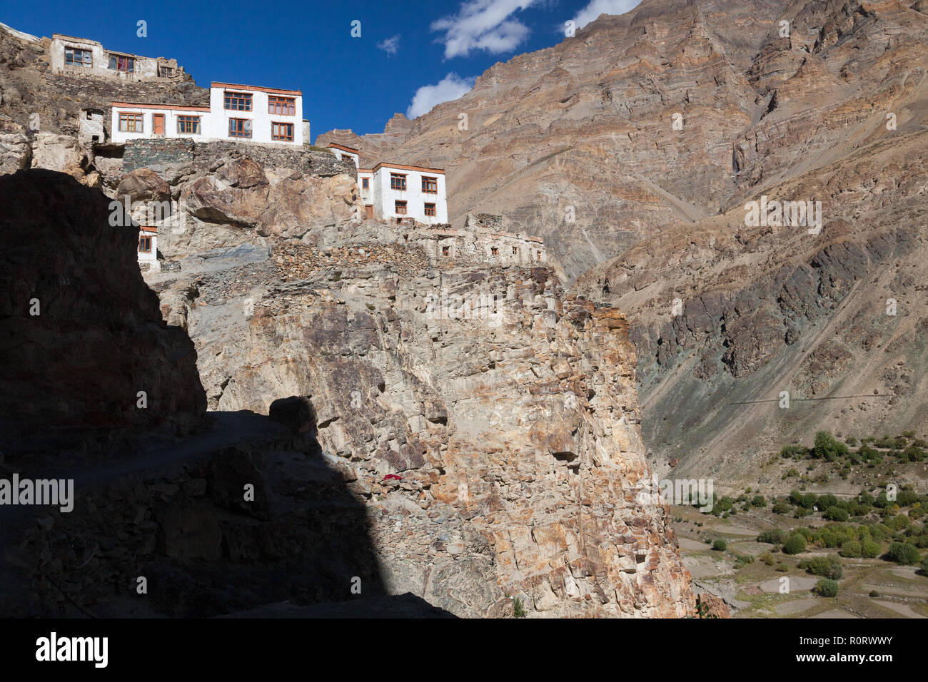 Part of Phugtal Gompa (also known as Phuktal Gompa), Zanskar, Jammu and ...