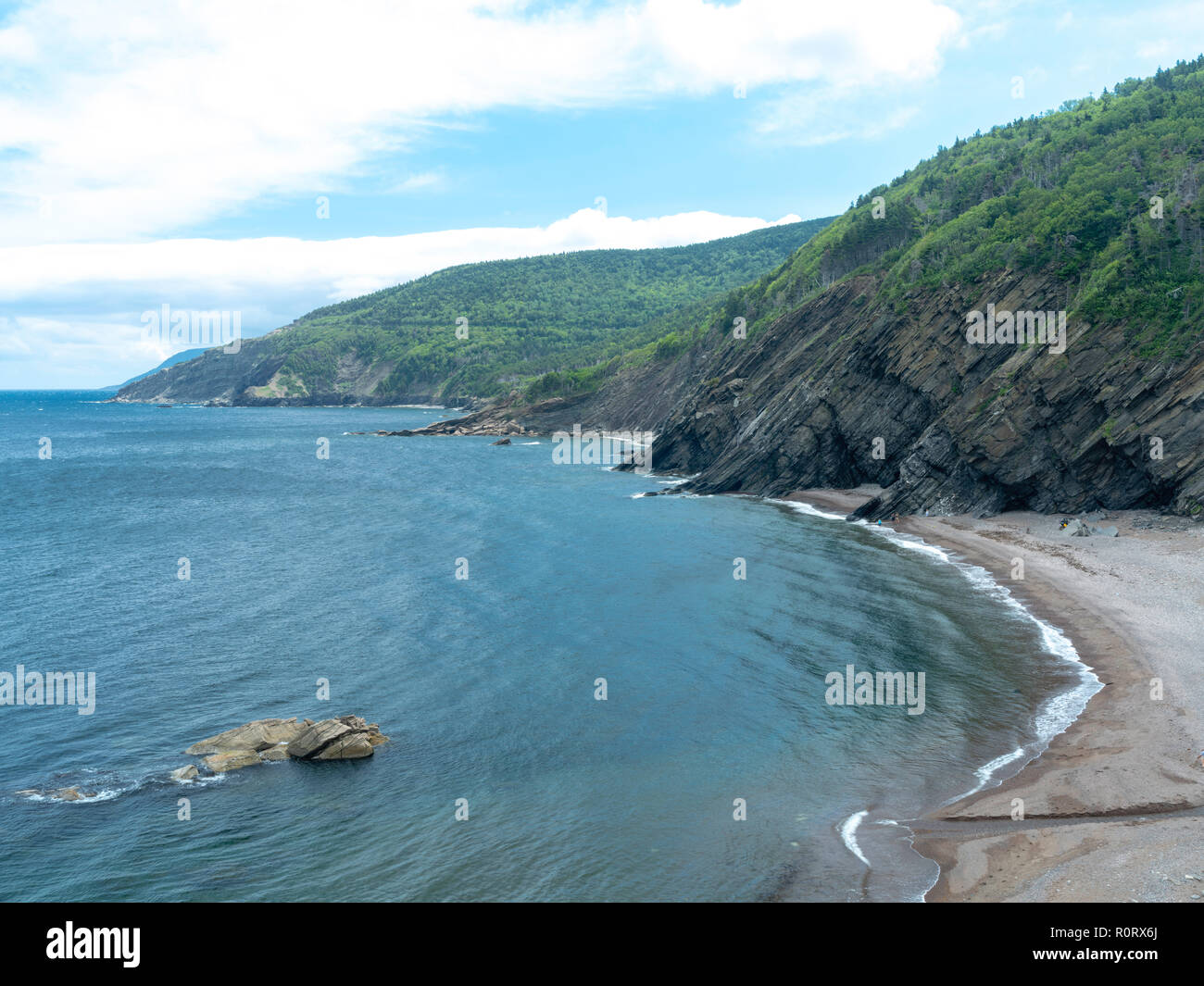 View of the beach at Meat Cove, Nova Scotia, Canada Stock Photo - Alamy