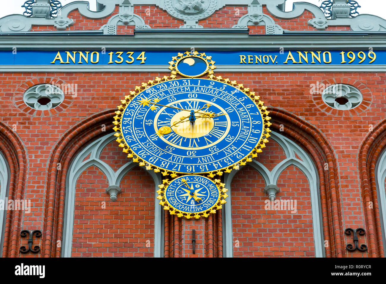 Riga clock hi-res stock photography and images - Alamy