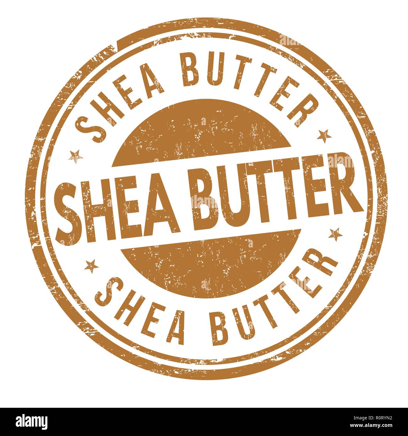 Shea butter sign or stamp on white background, vector illustration ...