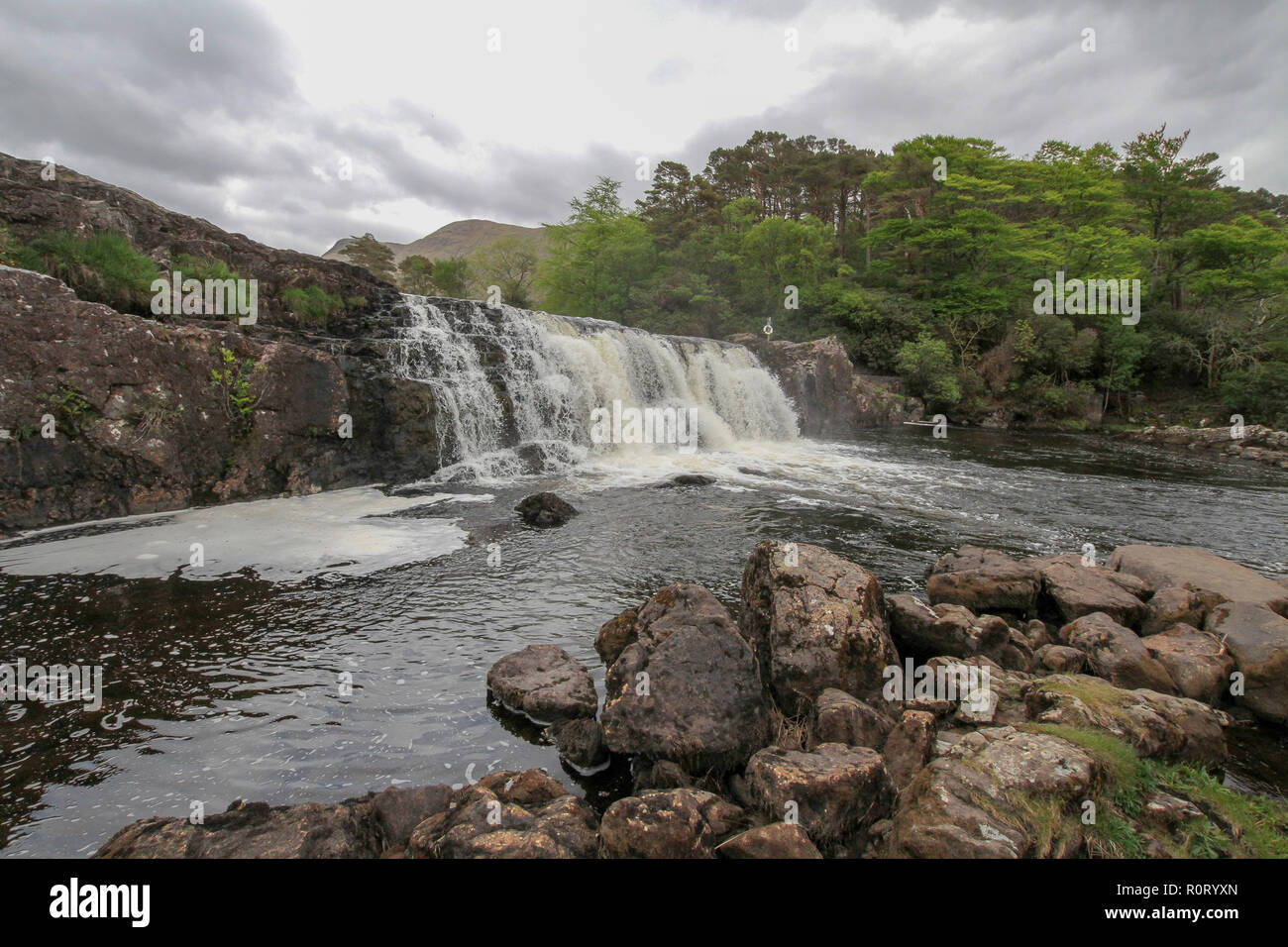Aasleagh waterfall low water hi-res stock photography and images - Alamy