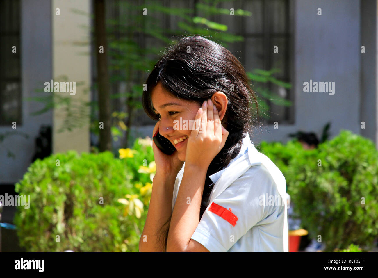 Beautiful female indian college girl hi-res stock photography and ...