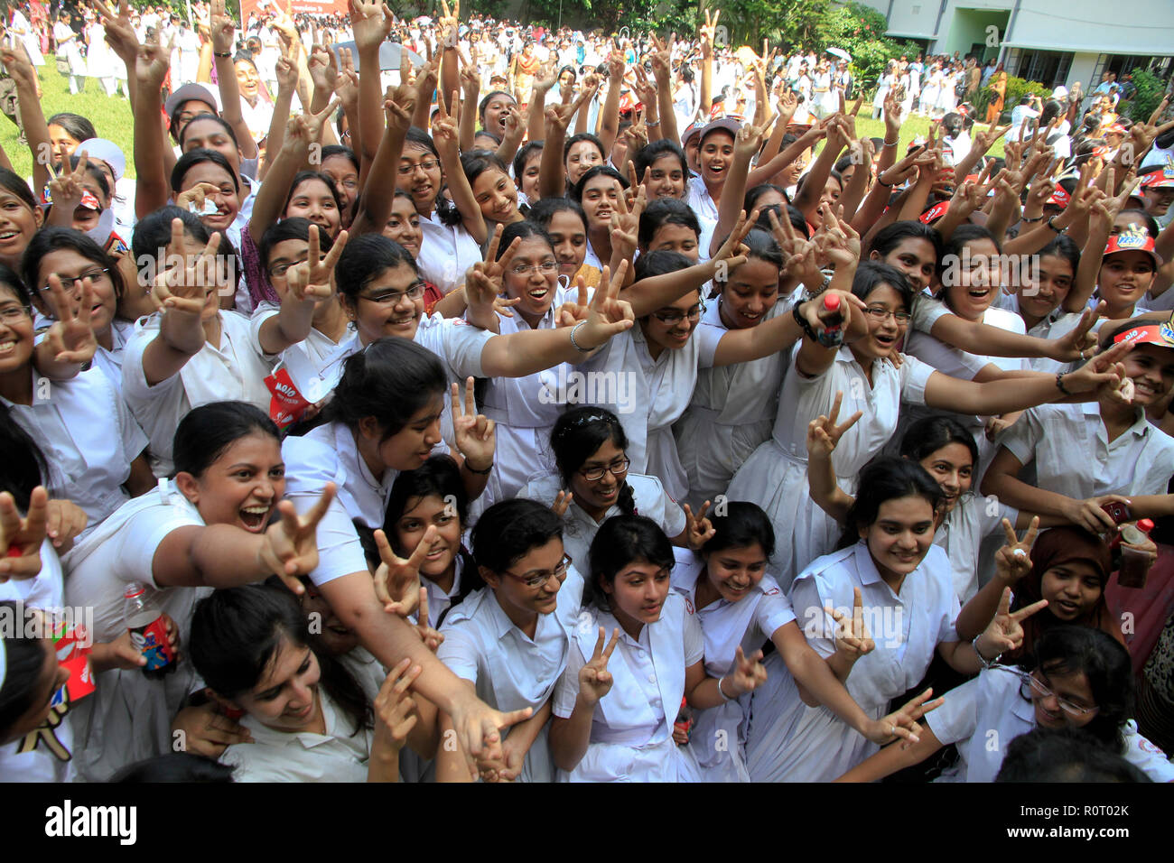 Indian school girl student victory hi-res stock photography and images ...