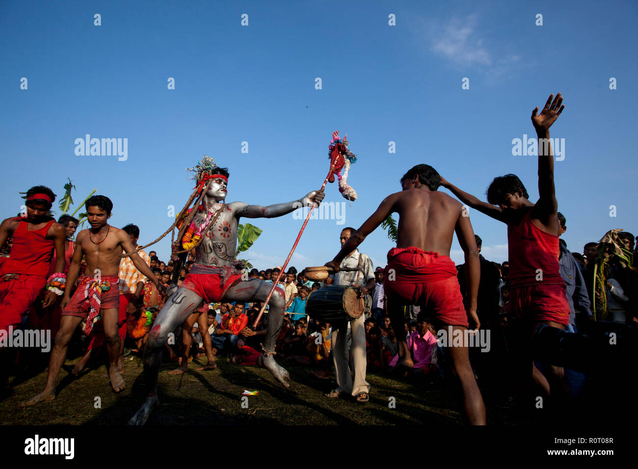 Traditional Charak Puja of the Hindu community celebrates with ...