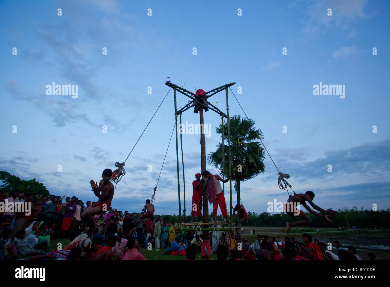 Traditional Charak Puja of the Hindu community celebrates with ...