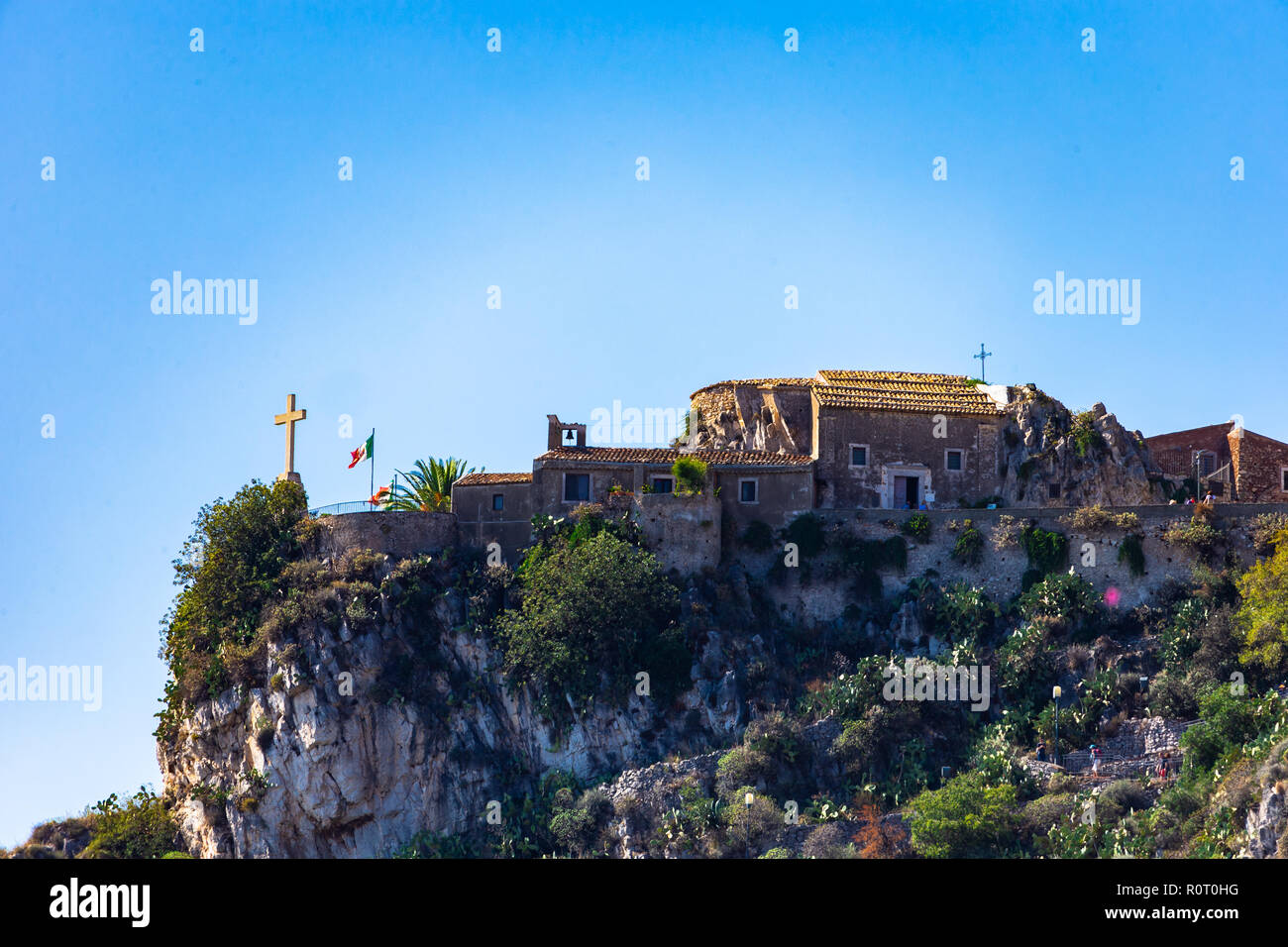 Castelmola: typical Sicilian village perched on a mountain, close to ...