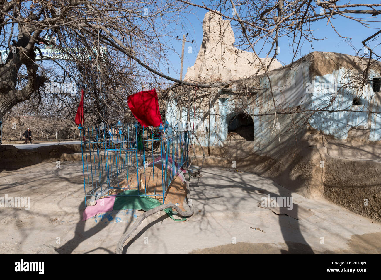 Sufi Shrine And Grave, Old Balkh City, North Afghanistan Stock Photo ...