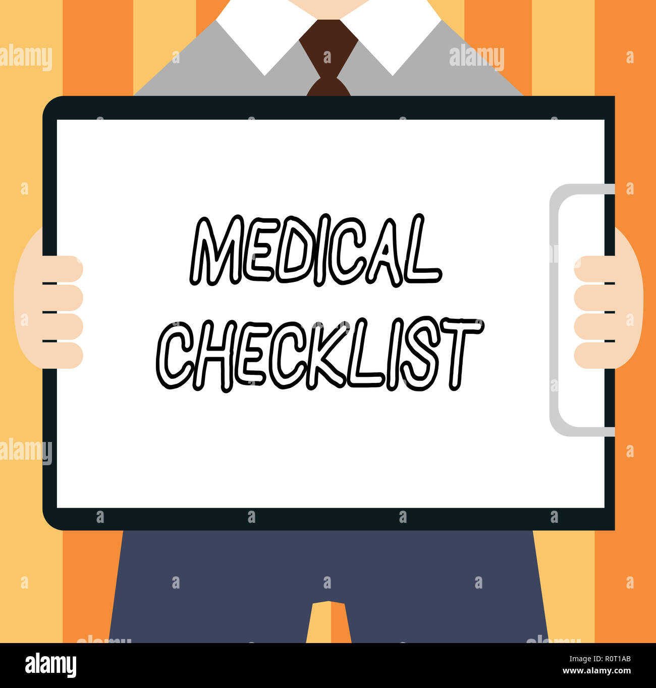 Word writing text Medical Checklist. Business concept for Guide to ...