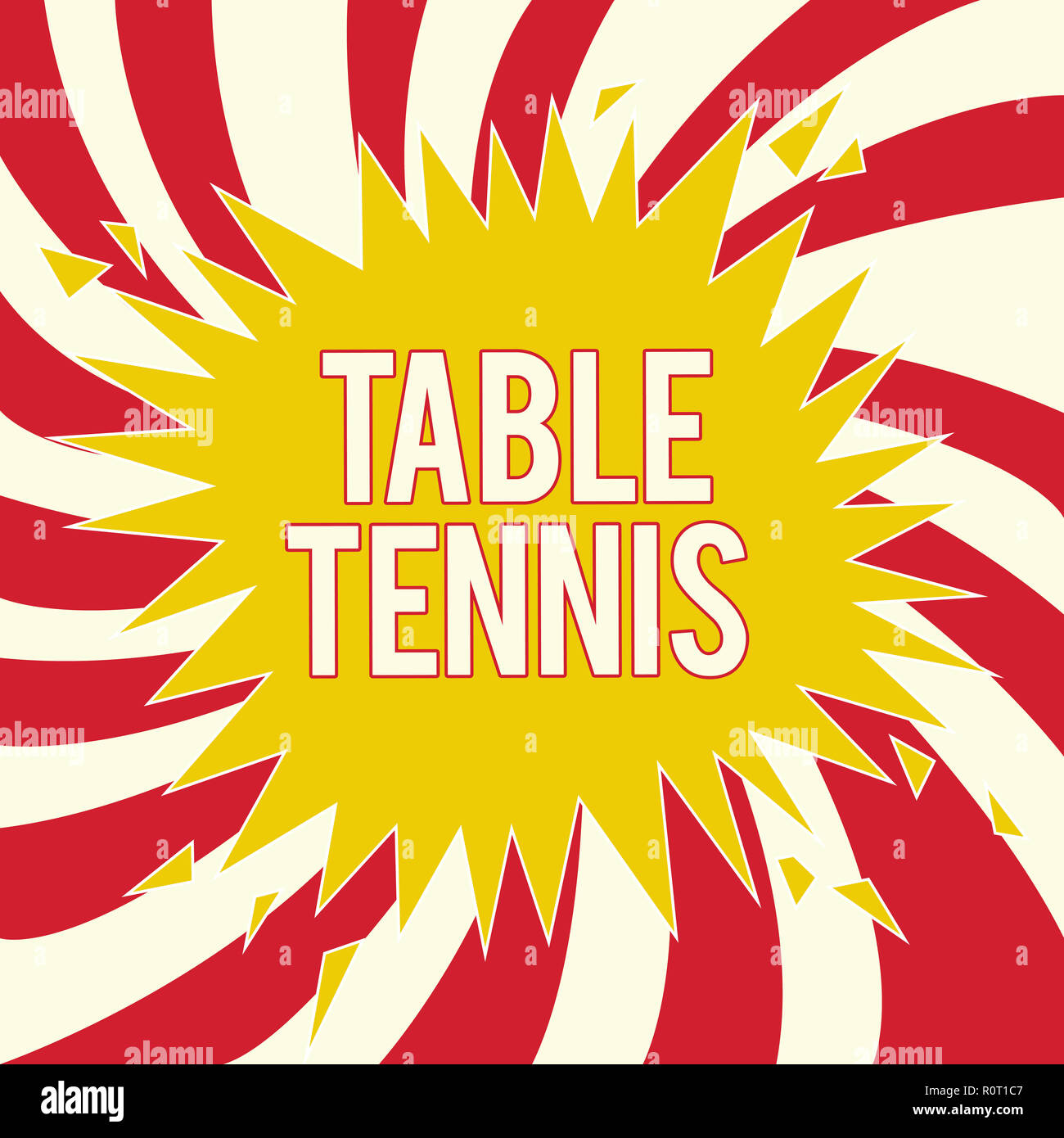 Word writing text Table Tennis. Business concept for Indoor game played ...