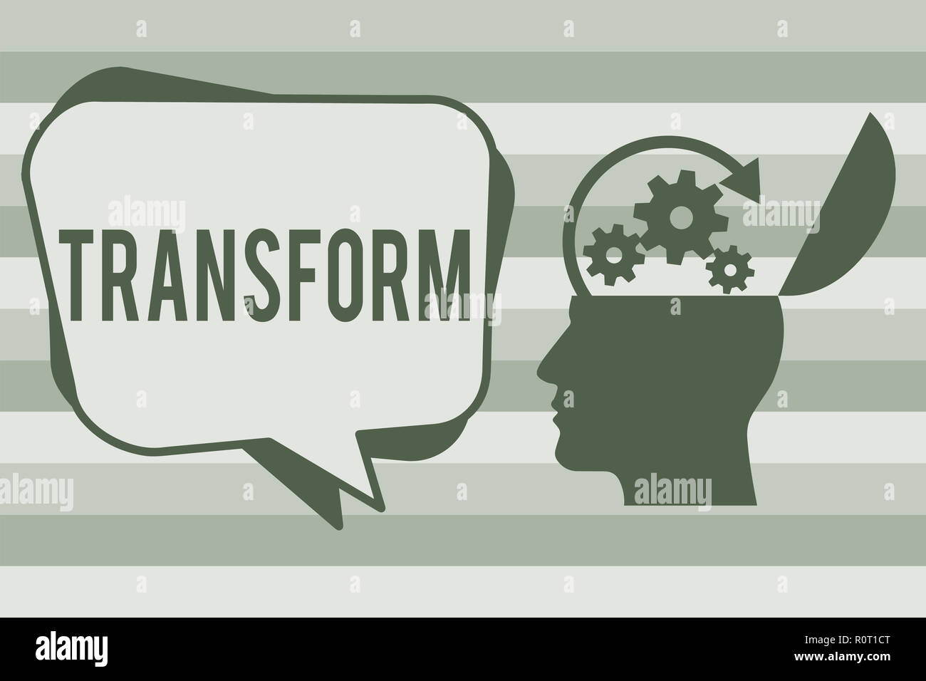 Conceptual hand writing showing Transform. Business photo text Make ...