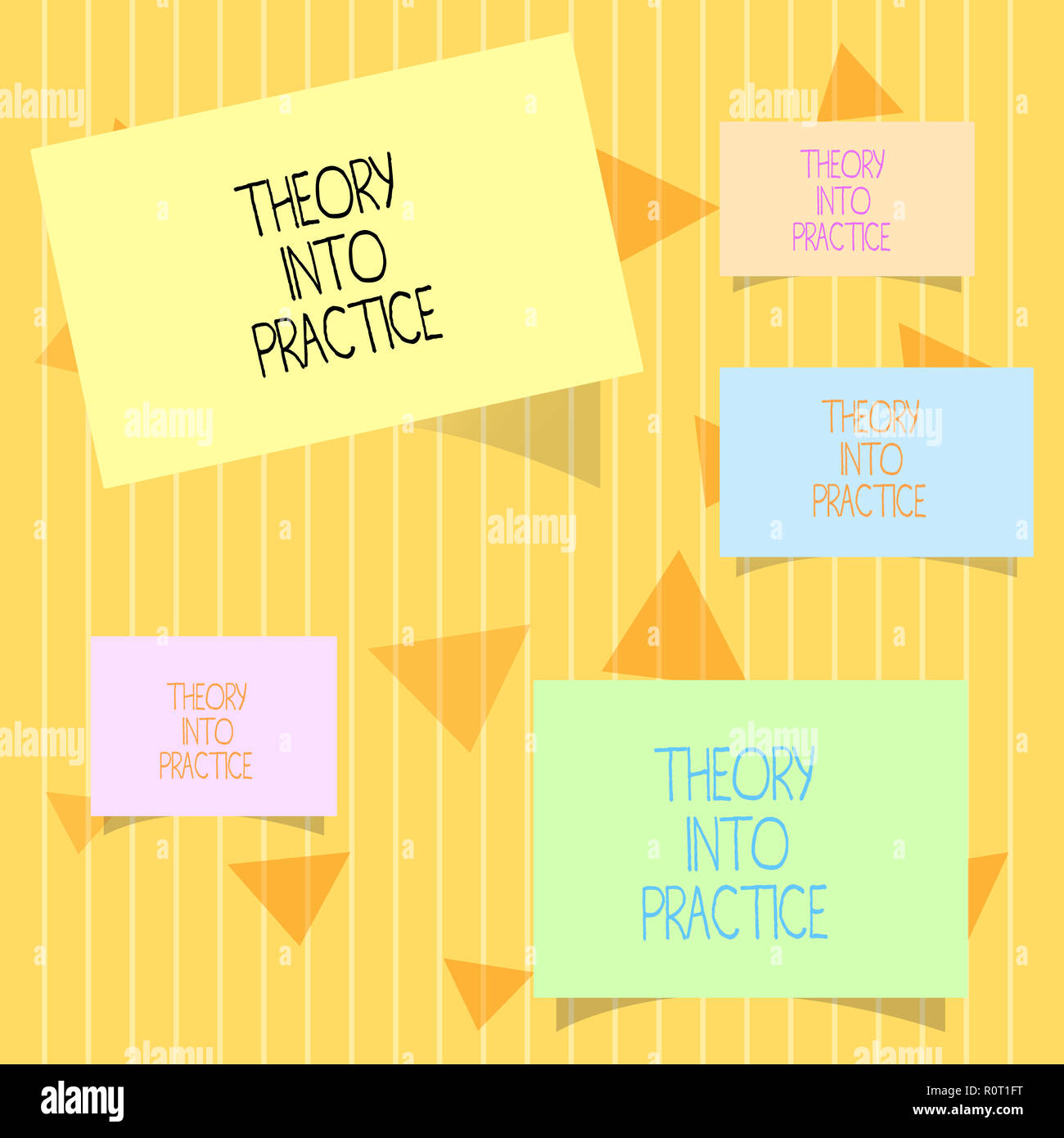 Writing note showing Theory Into Practice. Business photo showcasing ...