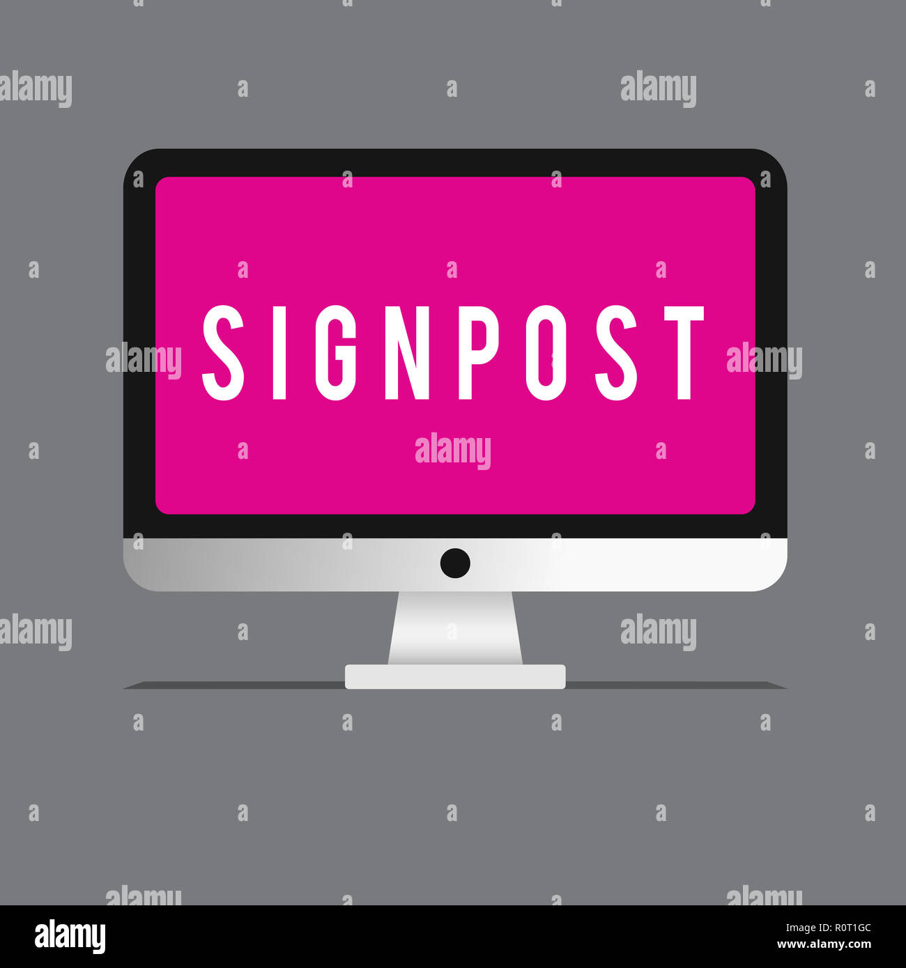 Writing note showing Signpost. Business photo showcasing sign giving ...