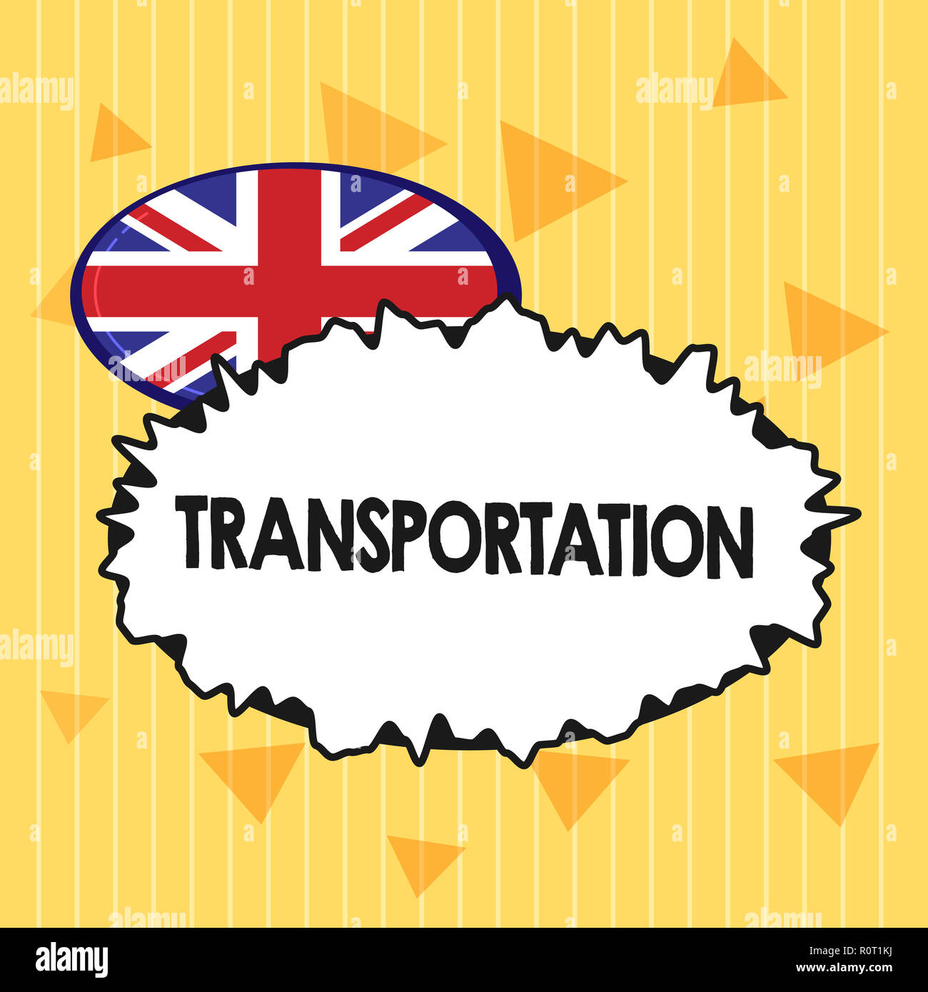 Handwriting text Transportation. Concept meaning Means of transporting ...