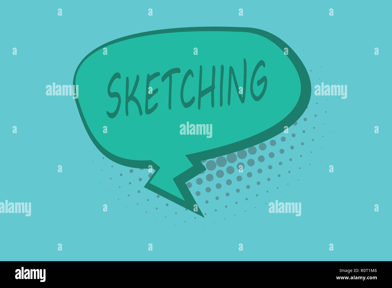 Conceptual hand writing showing Sketching. Business photo showcasing ...