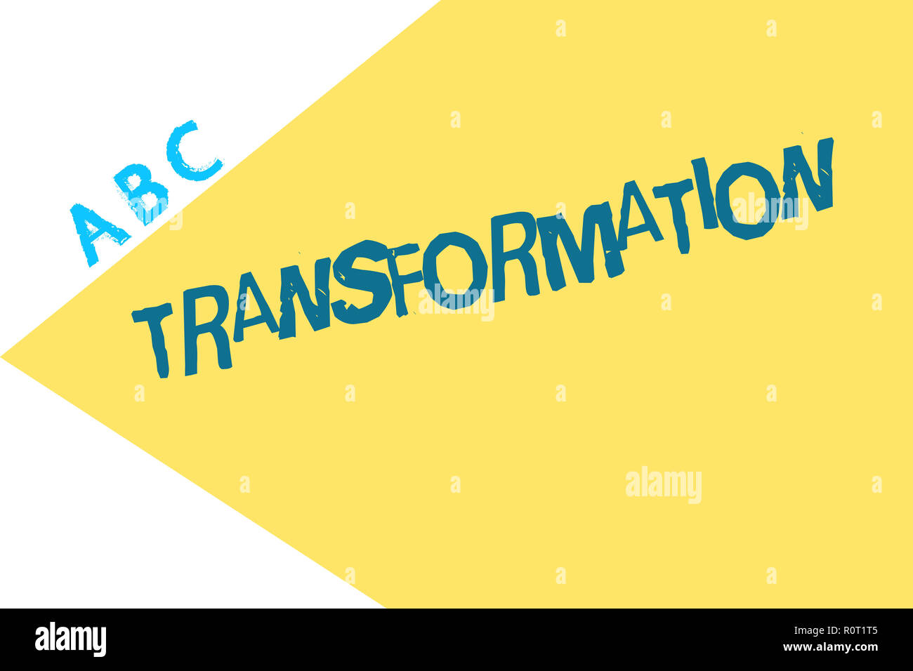 Text sign showing Transformation. Conceptual photo A marked change in ...