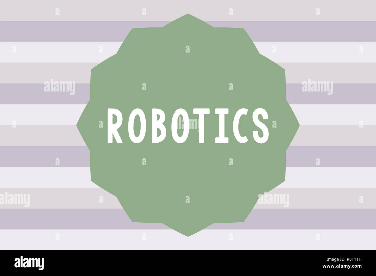Text sign showing Robotics. Conceptual photo branch of technology that ...