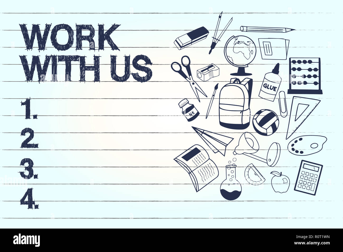 Conceptual hand writing showing Work With Us. Business photo text ...