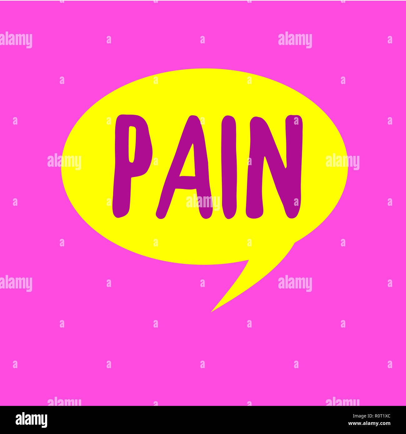 Writing note showing Pain. Business photo showcasing Highly nasty ...