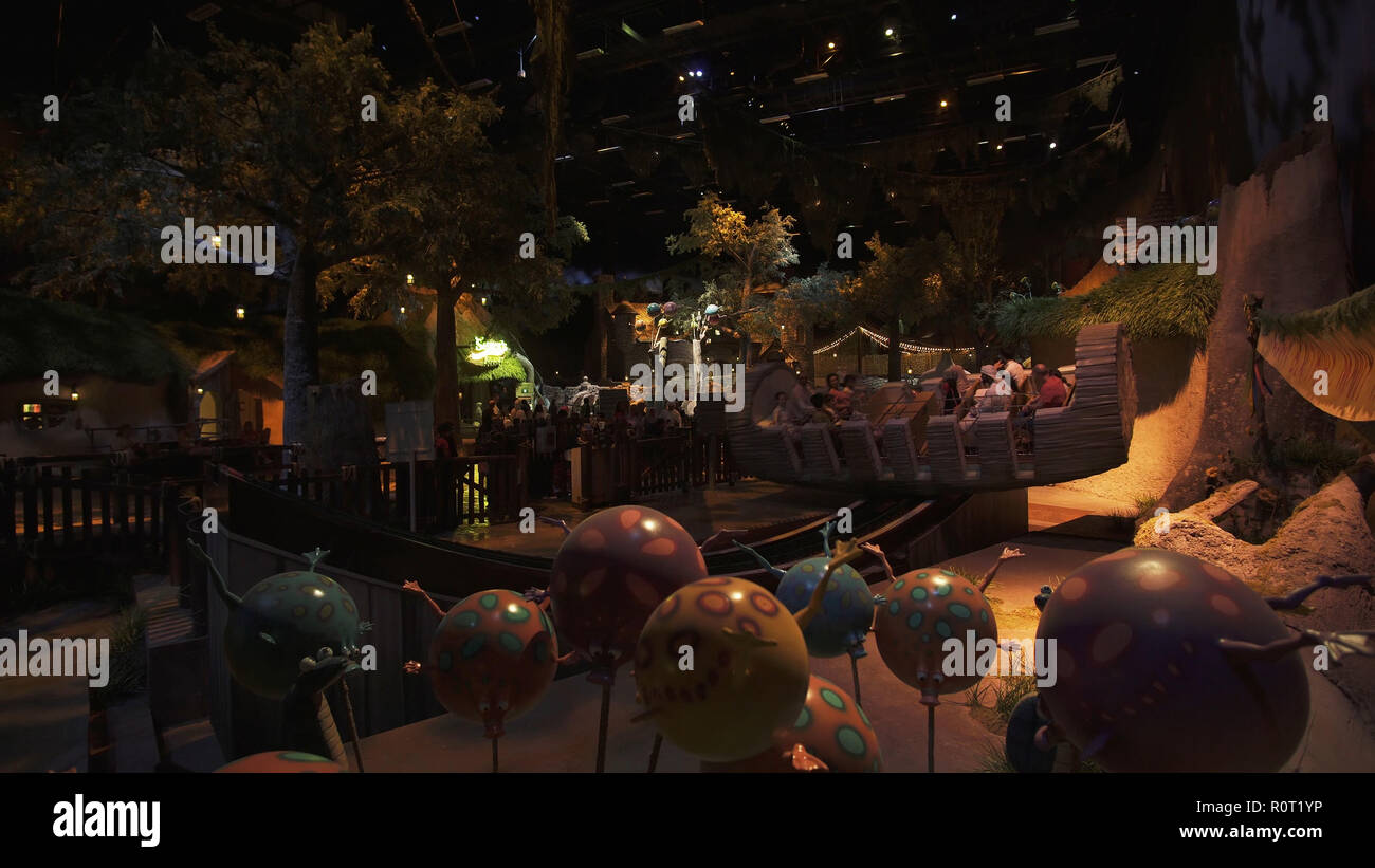 Territory of the amusement Shrek in DreamWorks in Motiongate at Dubai ...