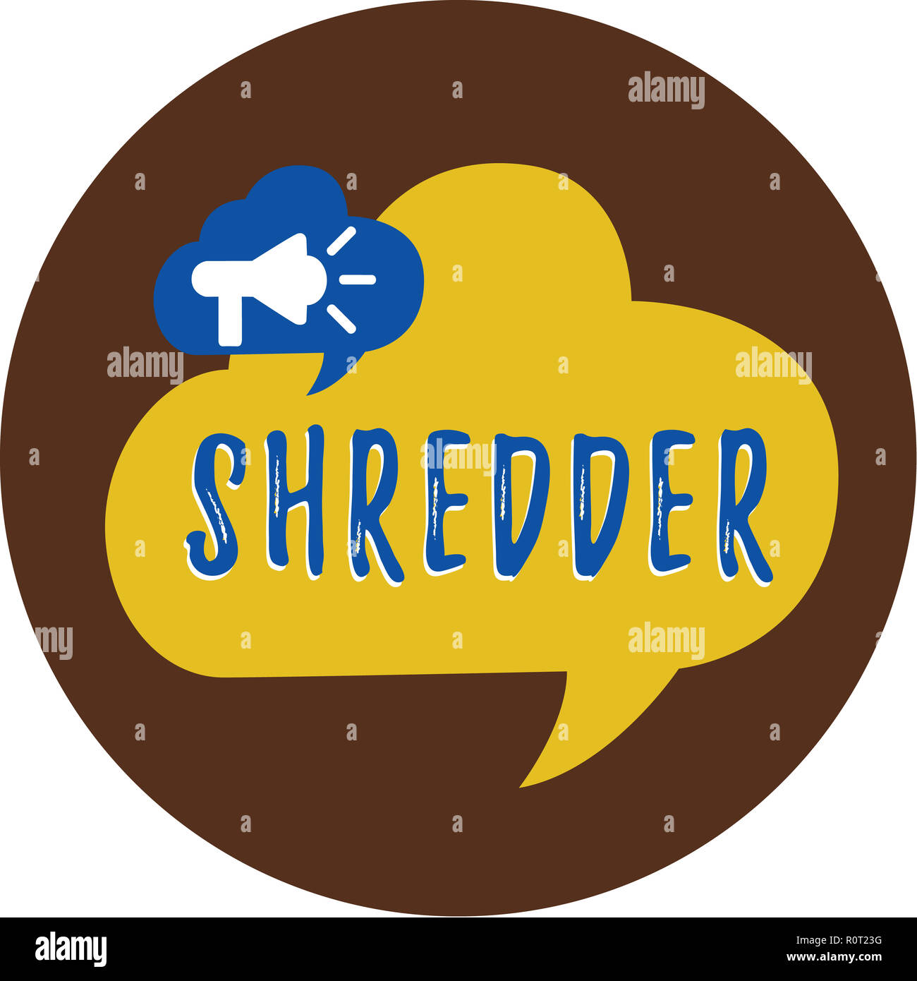 Handwriting text writing Shredder. Concept meaning machine or other ...