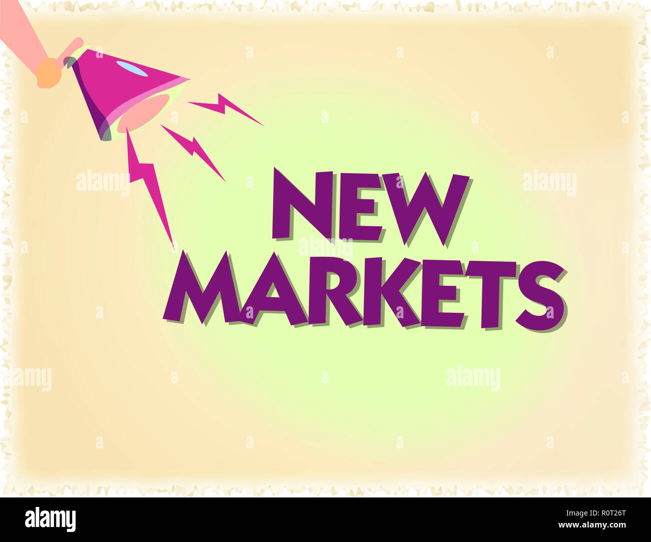 Word writing text New Markets. Business concept for Different ...