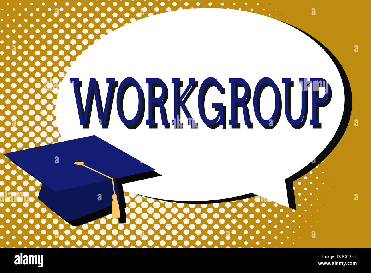 Text sign showing Workgroup. Conceptual photo Group of showing who ...