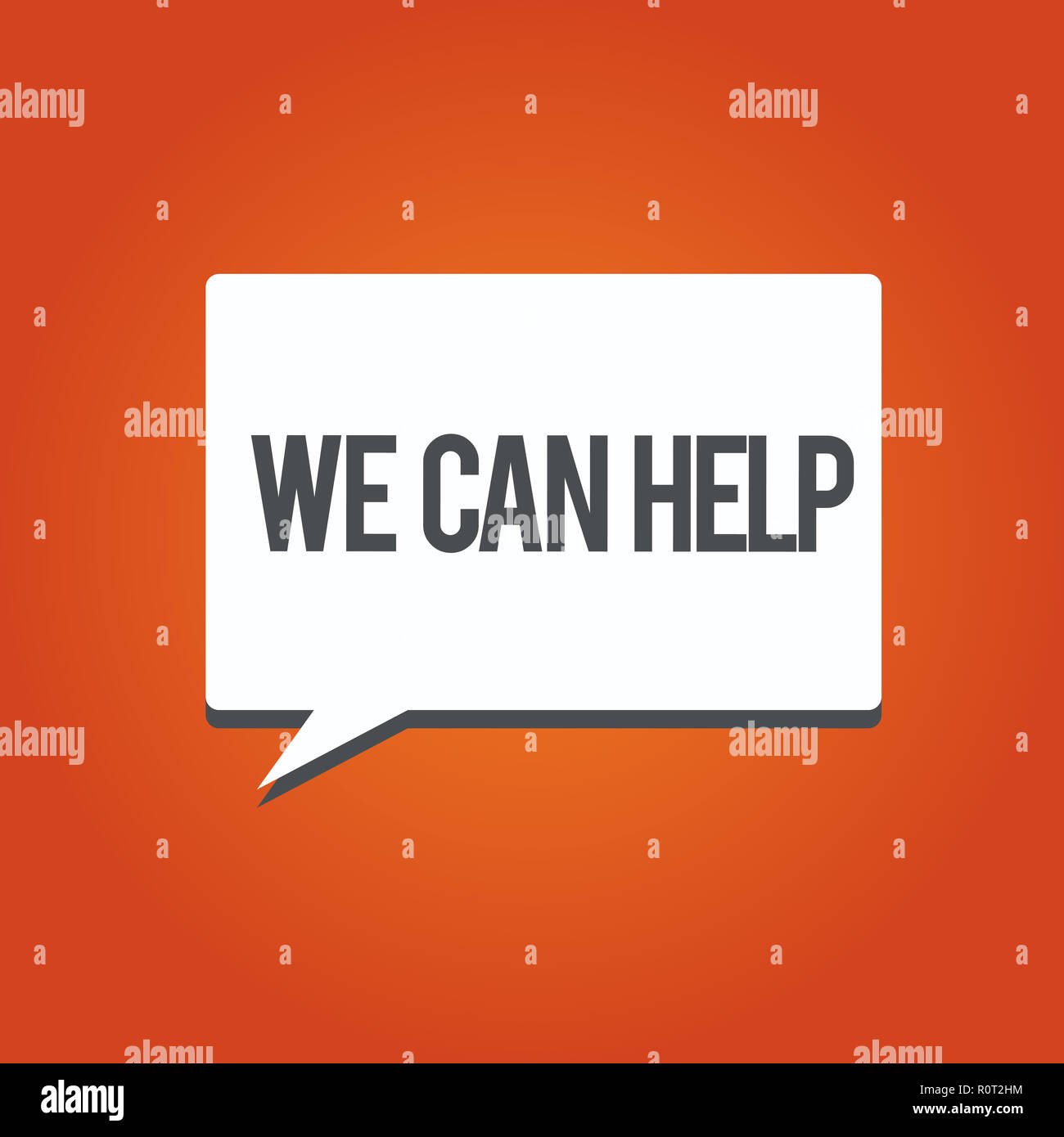 Writing note showing We Can Help. Business photo showcasing Let us ...