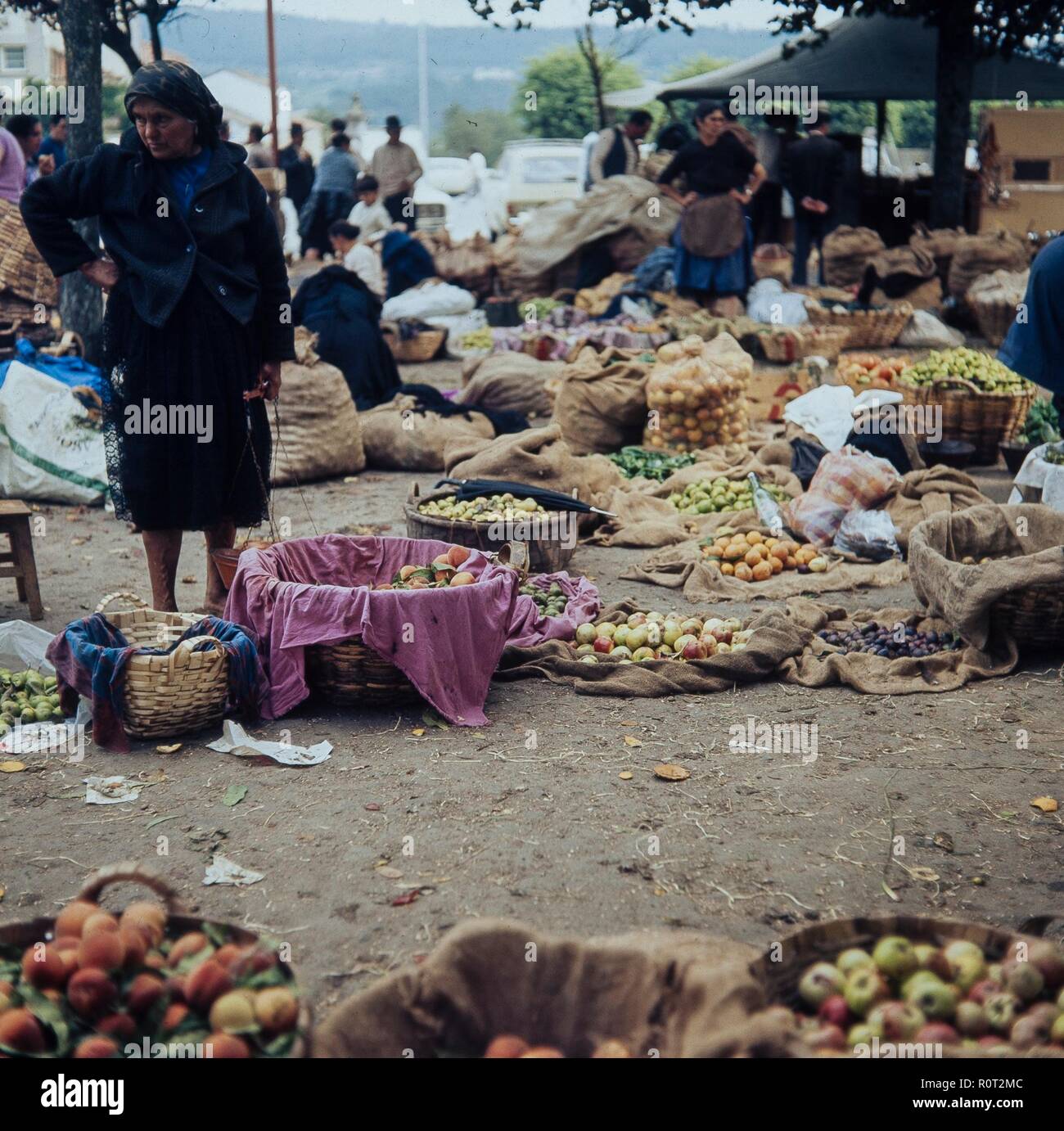 Braga market. Portugal. 70's Stock Photo - Alamy
