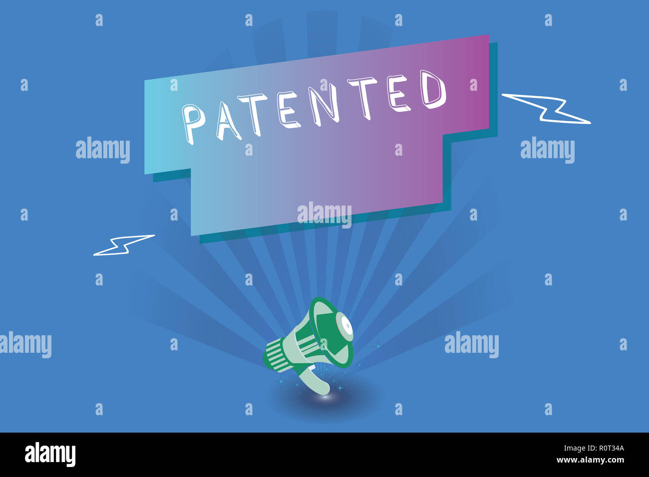 Handwriting text writing Patented. Concept meaning invention or process ...