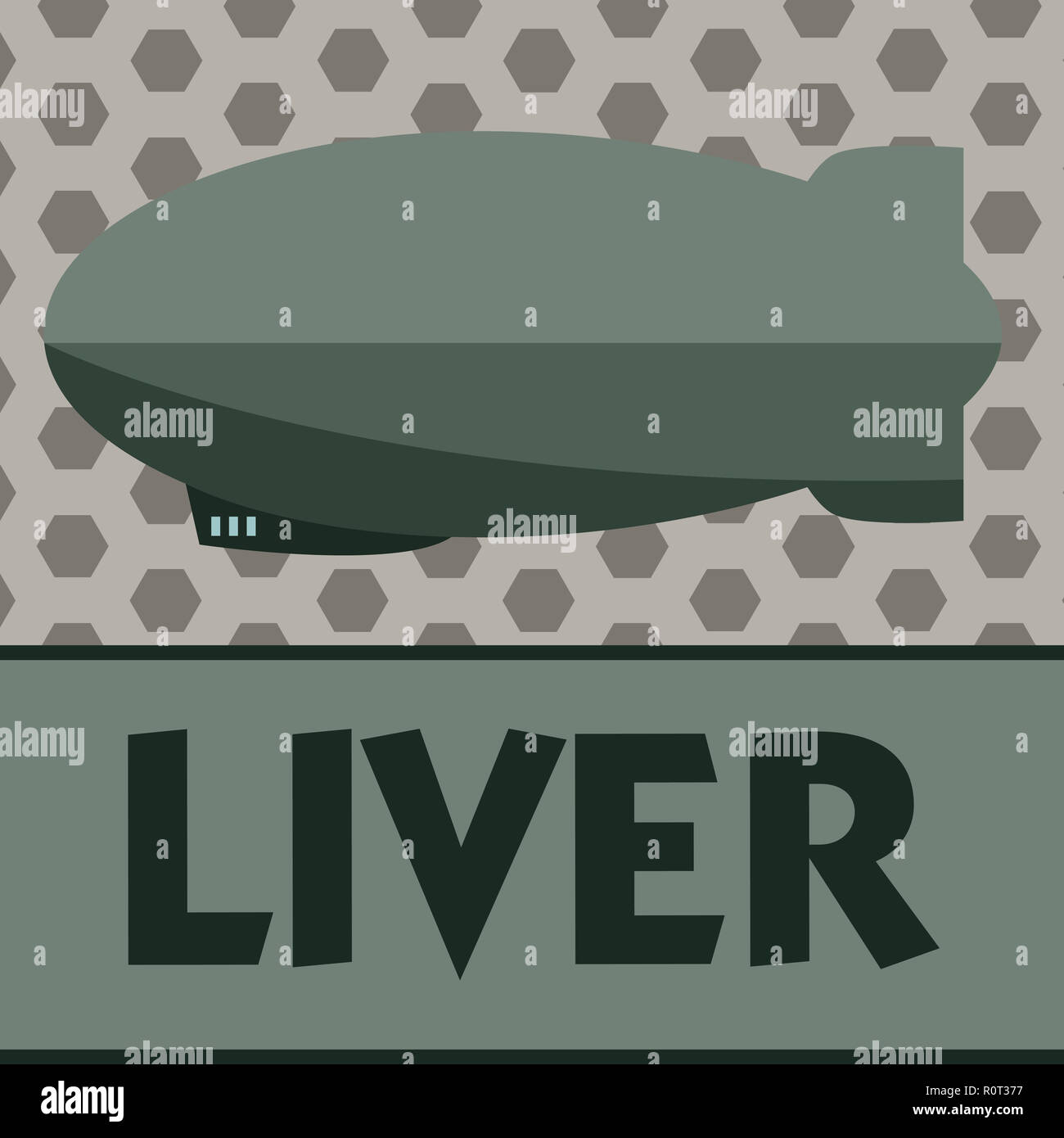 Word writing text Liver. Business concept for Large lobed glandular ...