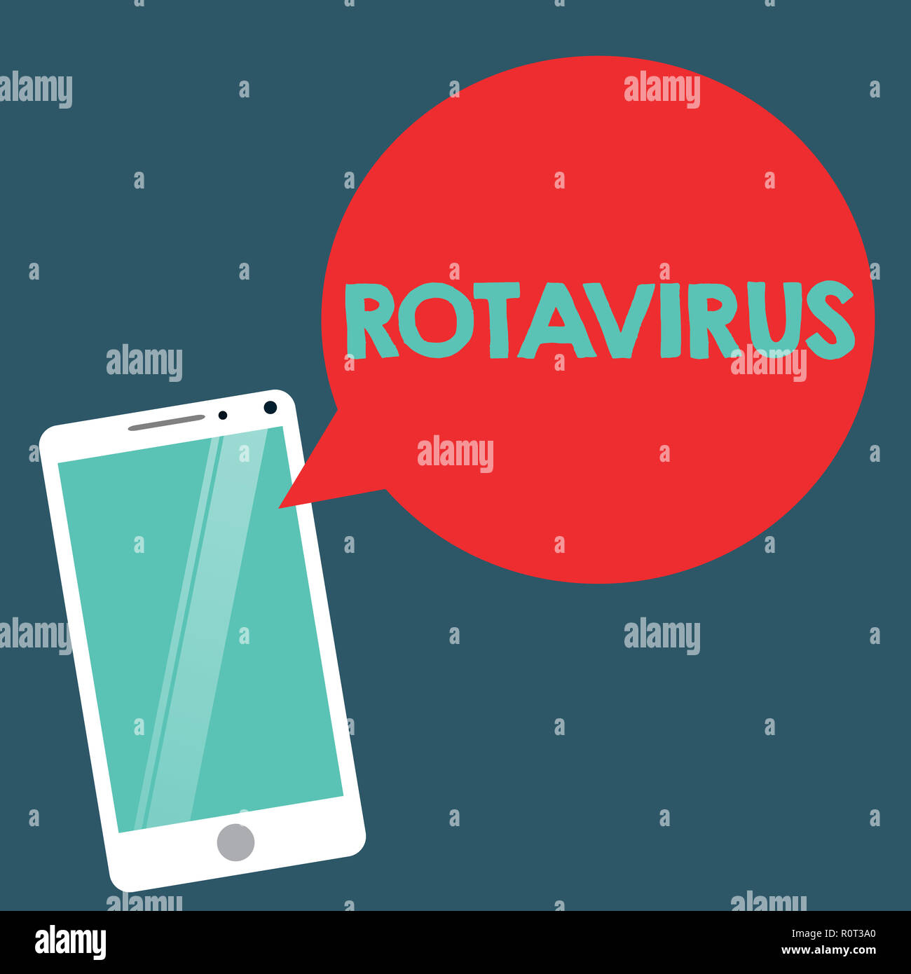 Writing note showing Rotavirus. Business photo showcasing Leading cause ...