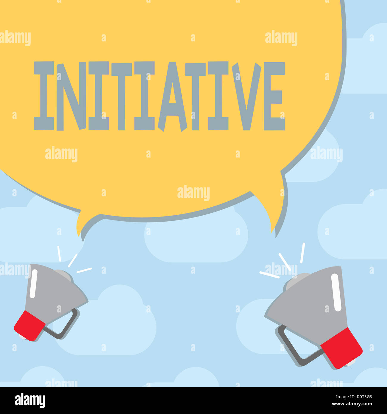 Text sign showing Initiative. Conceptual photo Ability to assess and ...