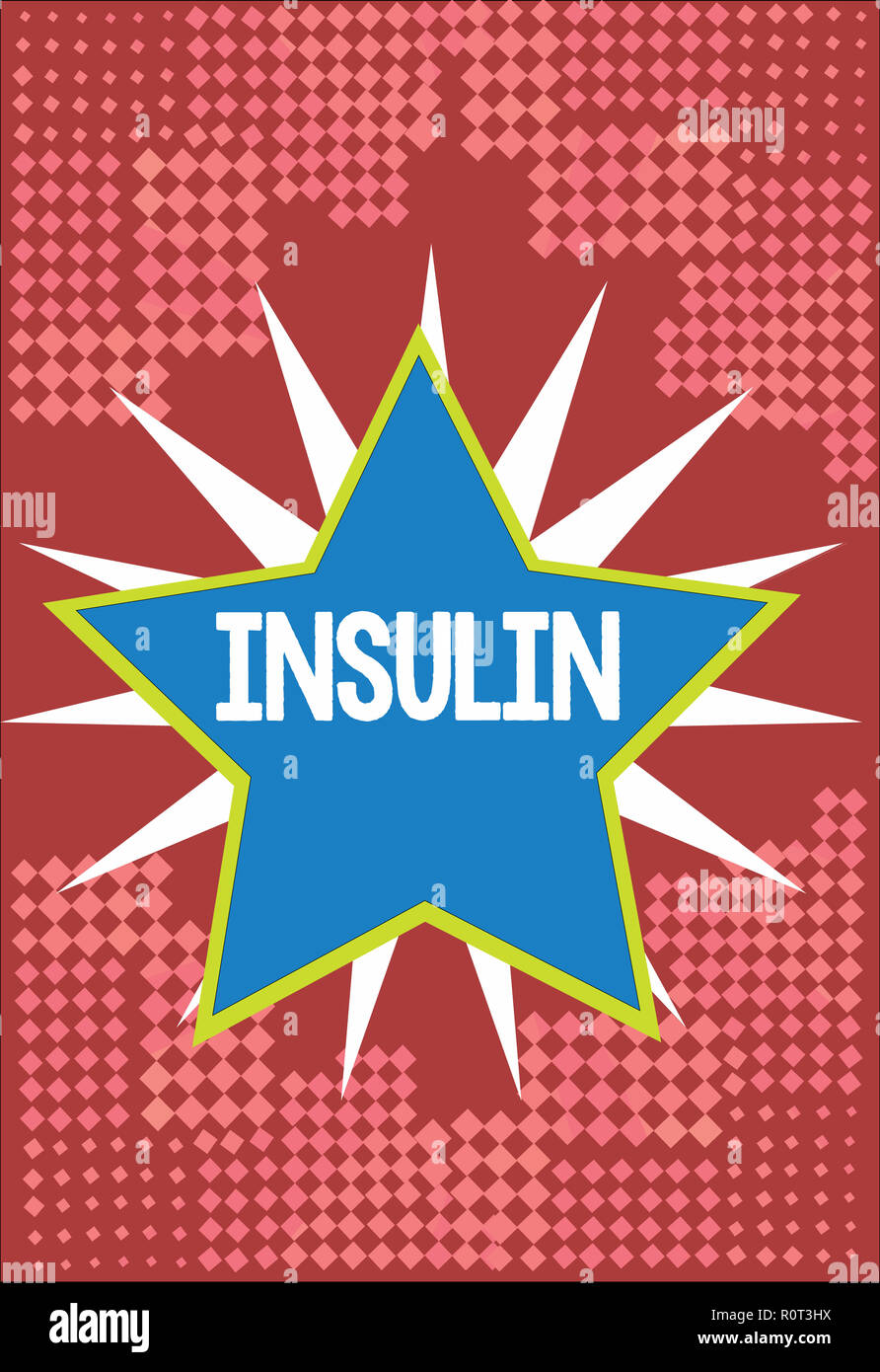 Word writing text Insulin. Business concept for Protein pancreatic ...