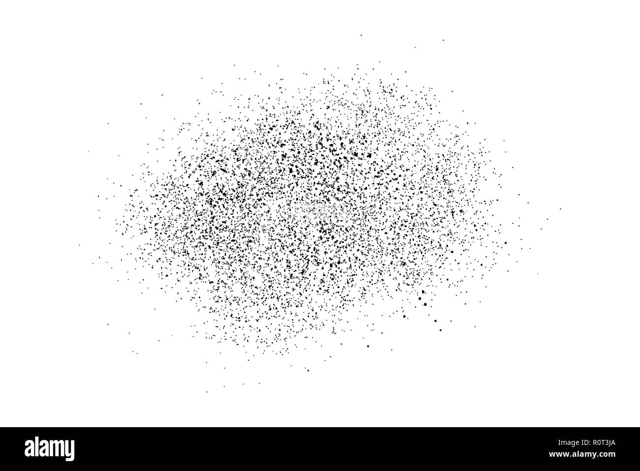 Black grainy texture isolated on white background. Distress overlay ...