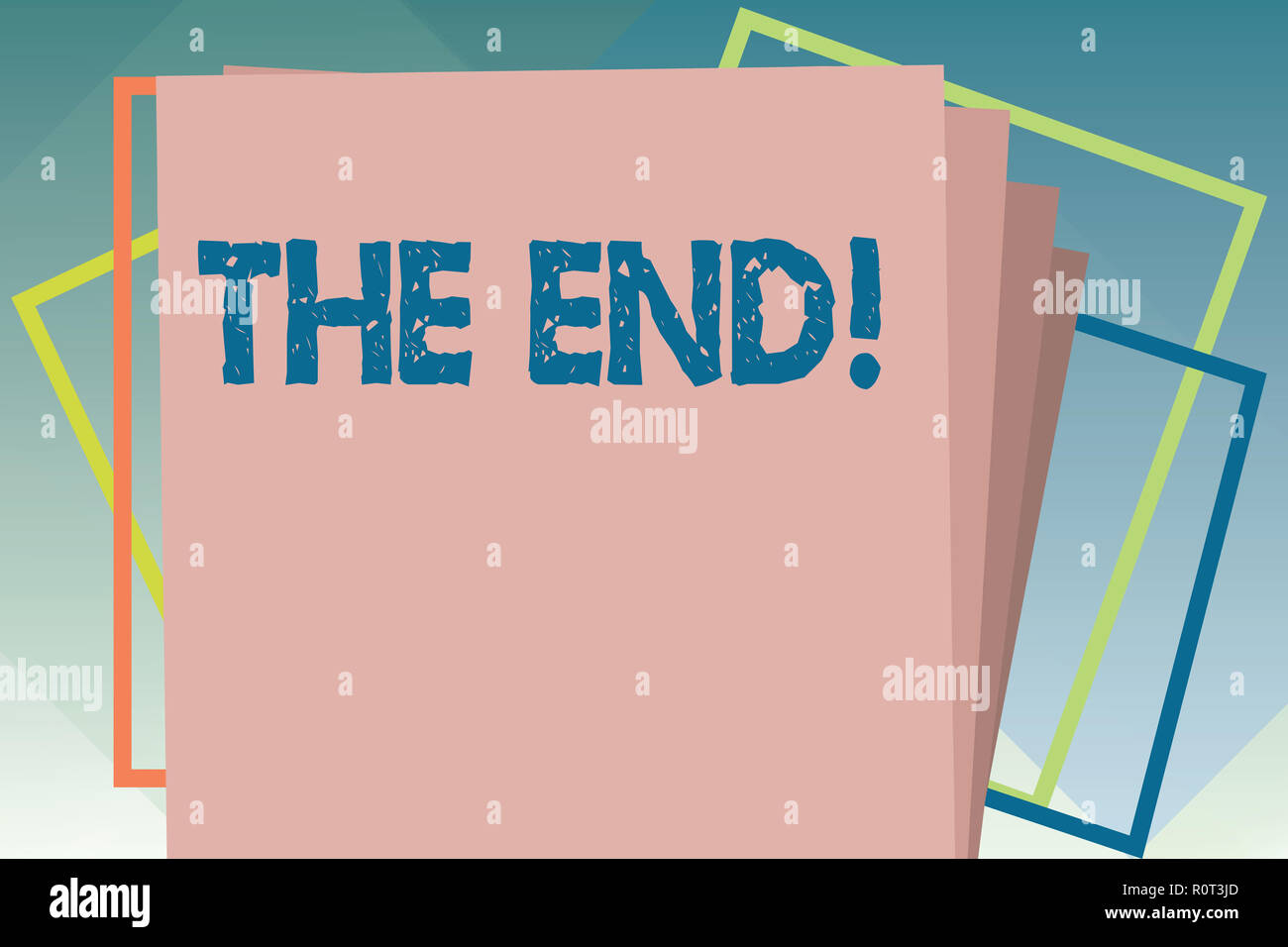 Handwriting text The End. Concept meaning Final part of play ...