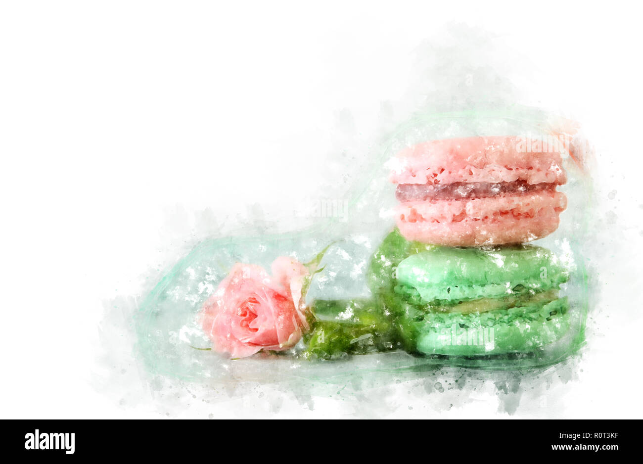 Macaron drawing Cut Out Stock Images & Pictures - Alamy