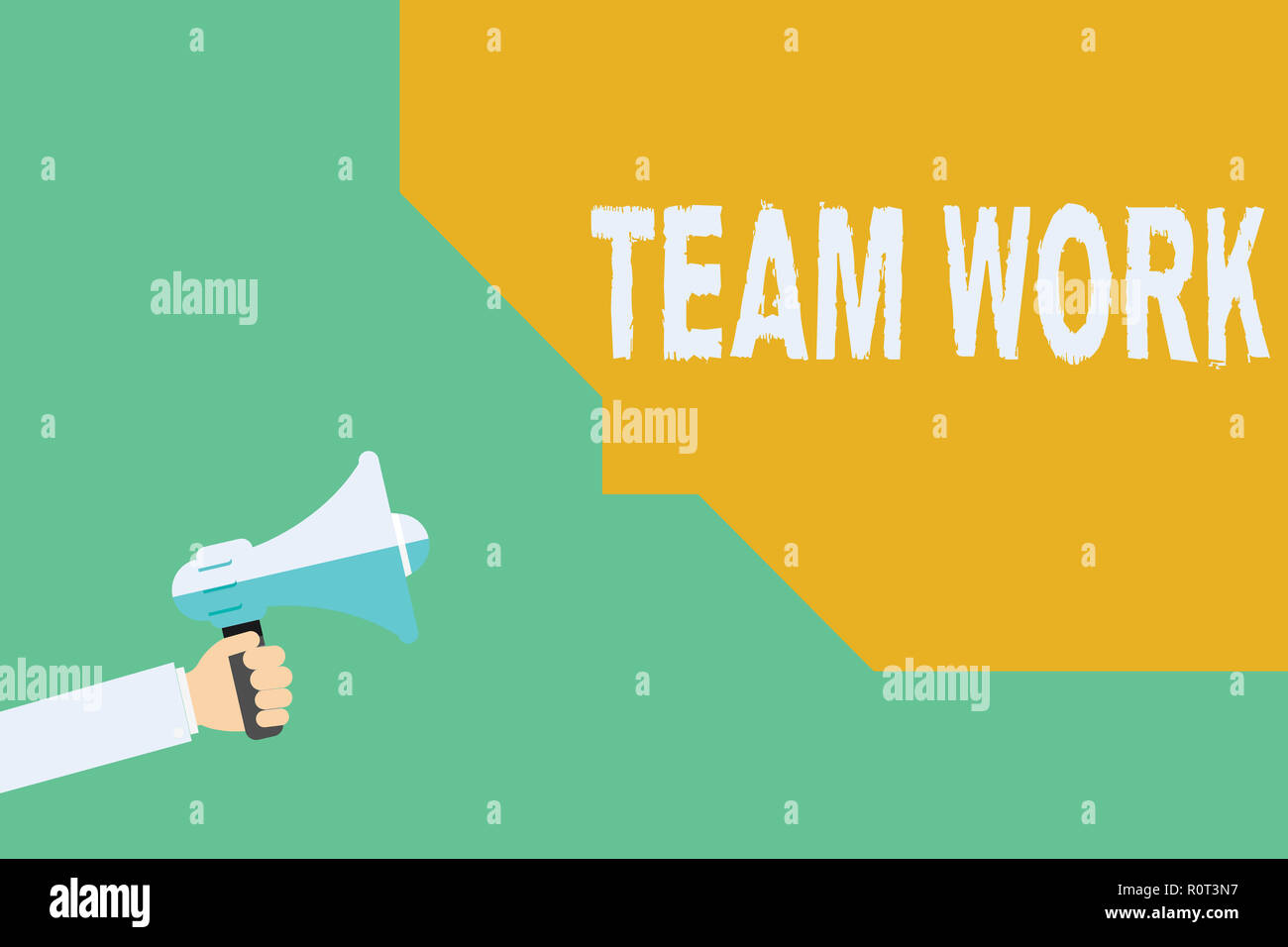 Conceptual hand writing showing Team Work. Business photo showcasing ...