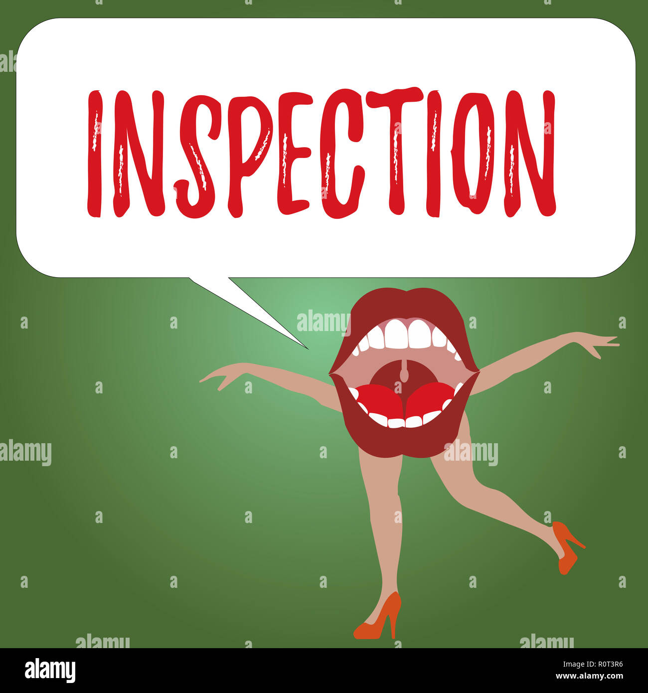 Handwriting text Inspection. Concept meaning Careful examination or scrutiny Investigation ...