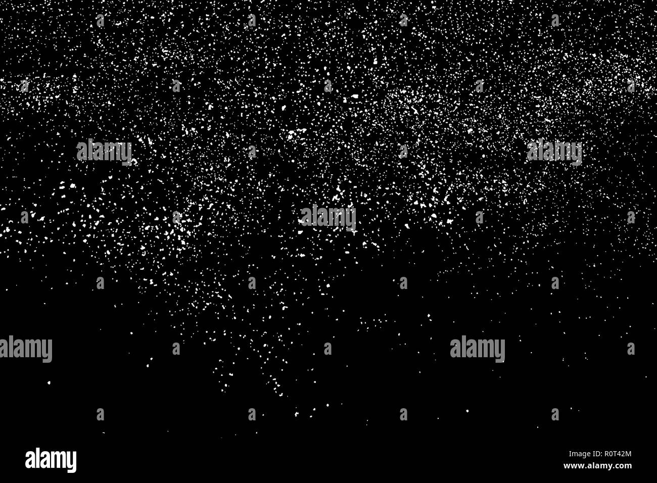 Grainy abstract texture on black background. Snowflakes design element ...