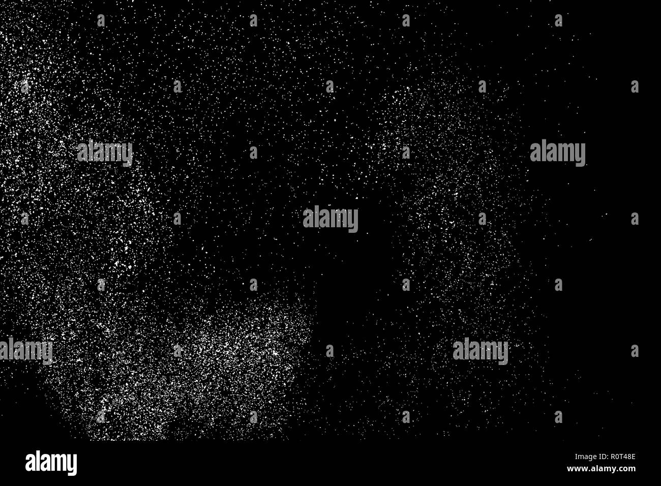 Grainy abstract texture on black background. Snowflakes design element ...
