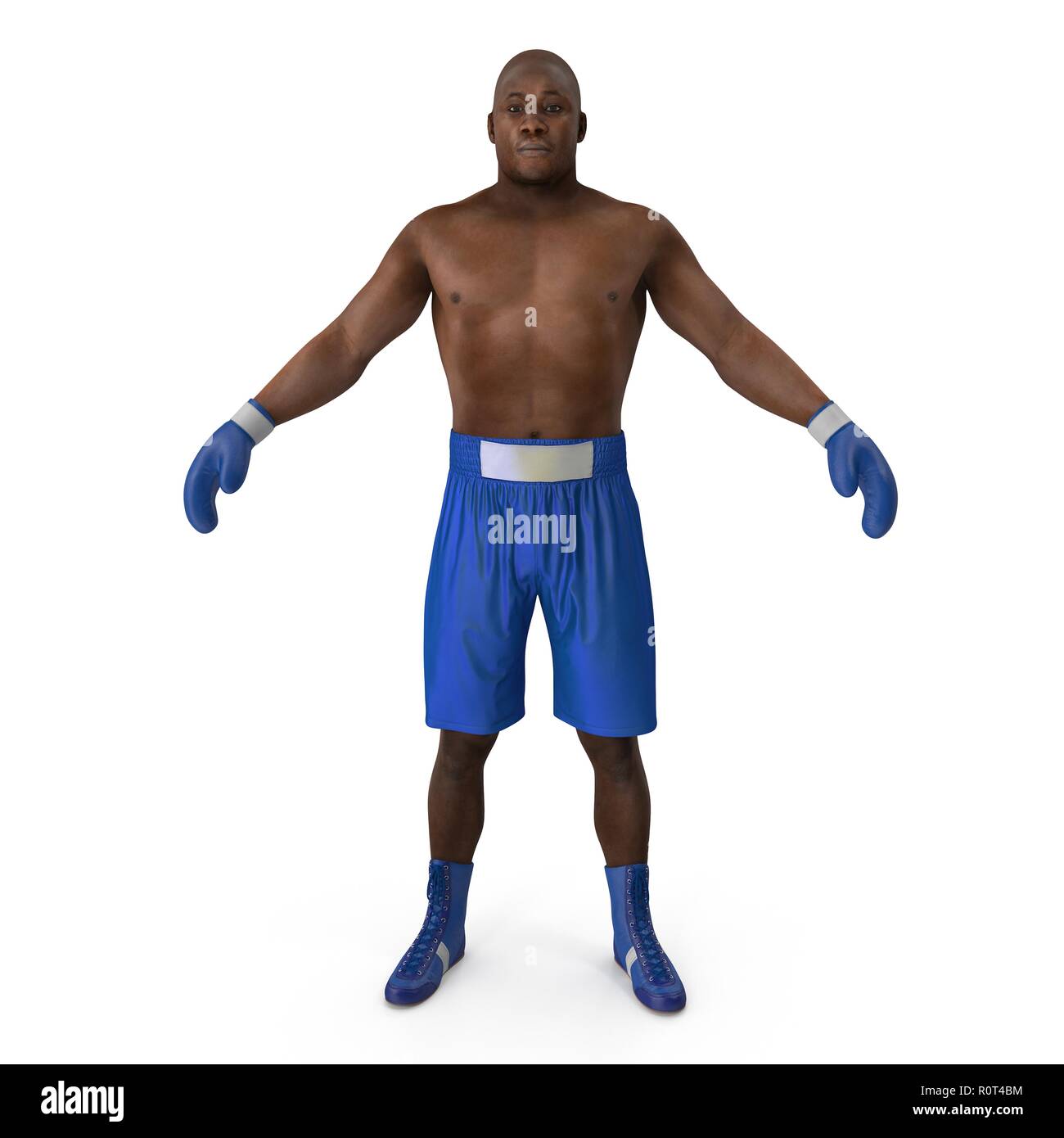 Strong body african male boxer Cut Out Stock Images & Pictures - Alamy