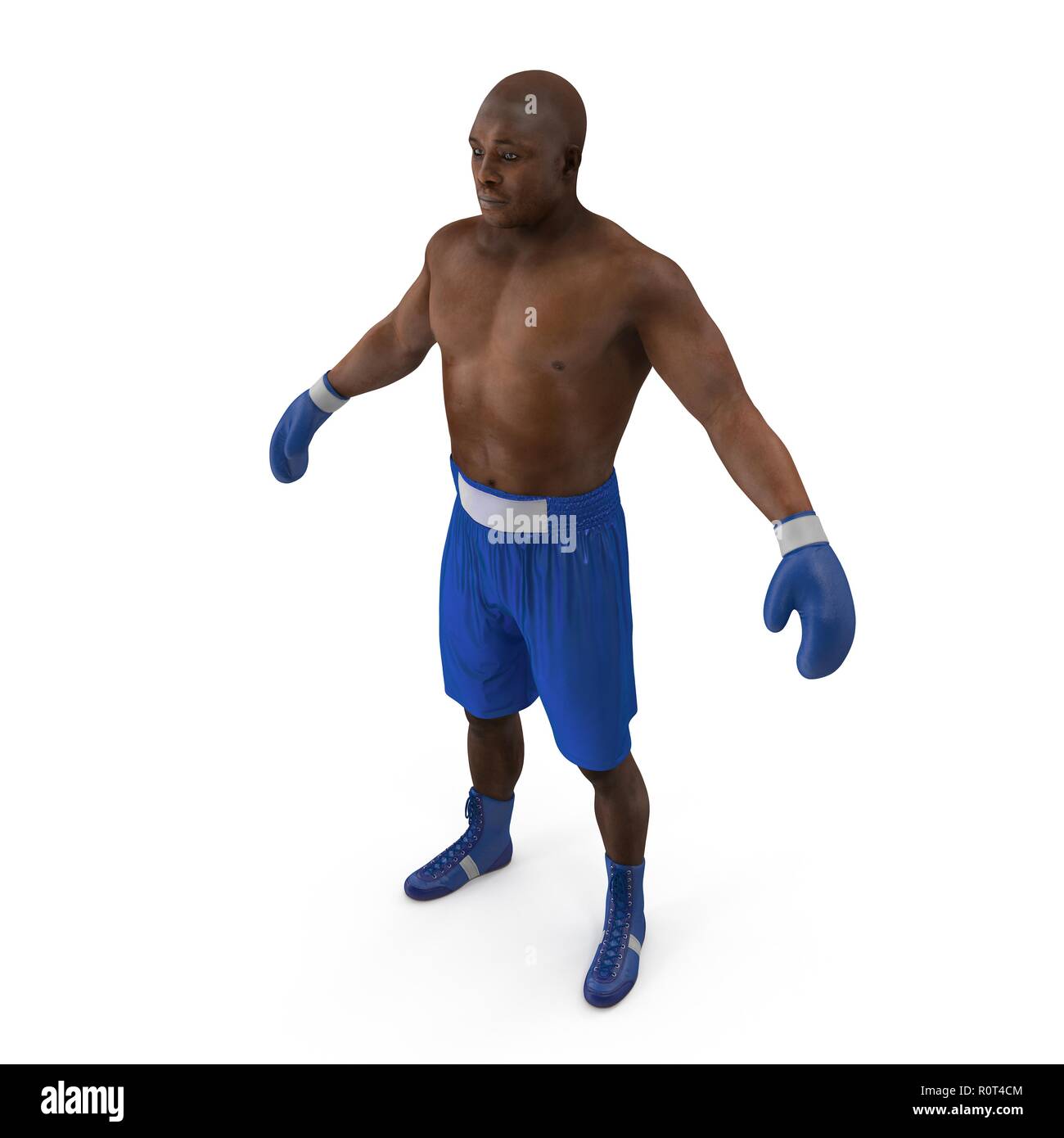 Strong body african male boxer Cut Out Stock Images & Pictures - Alamy