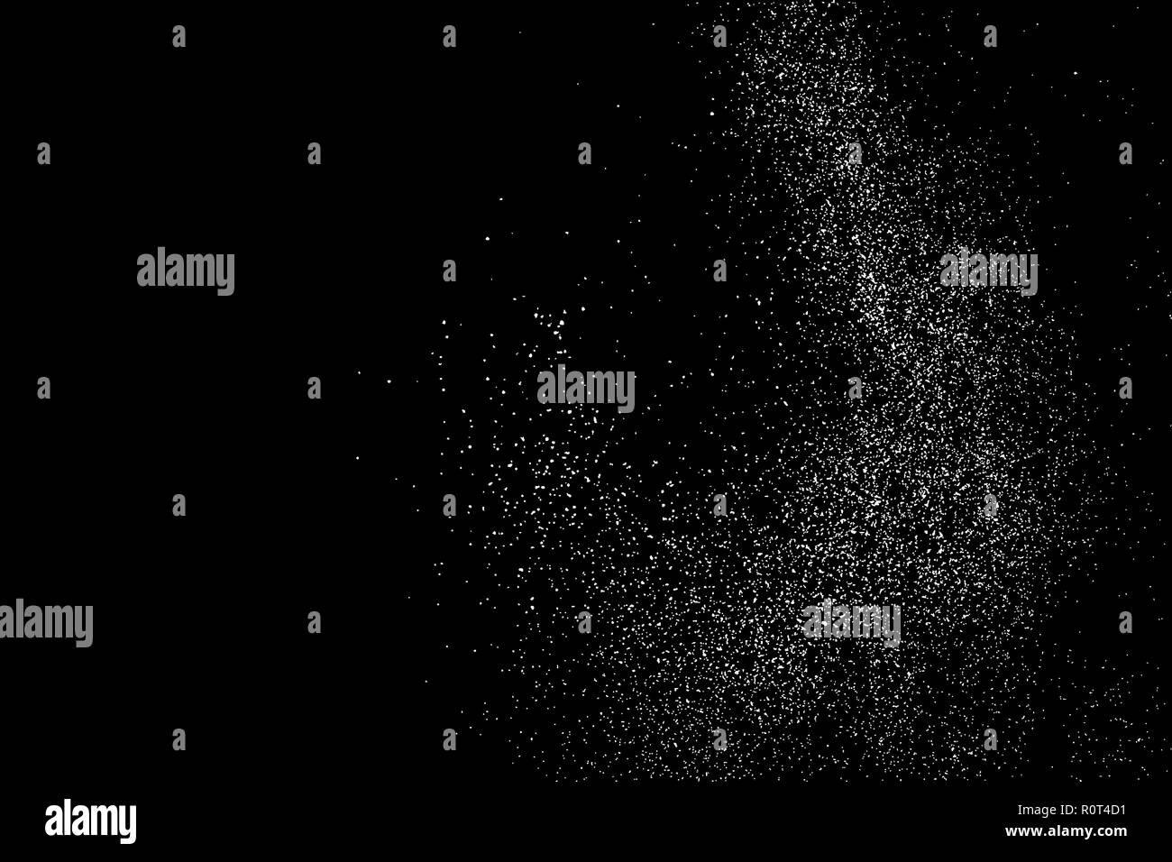 Grainy abstract texture on black background. Snowflakes design element ...