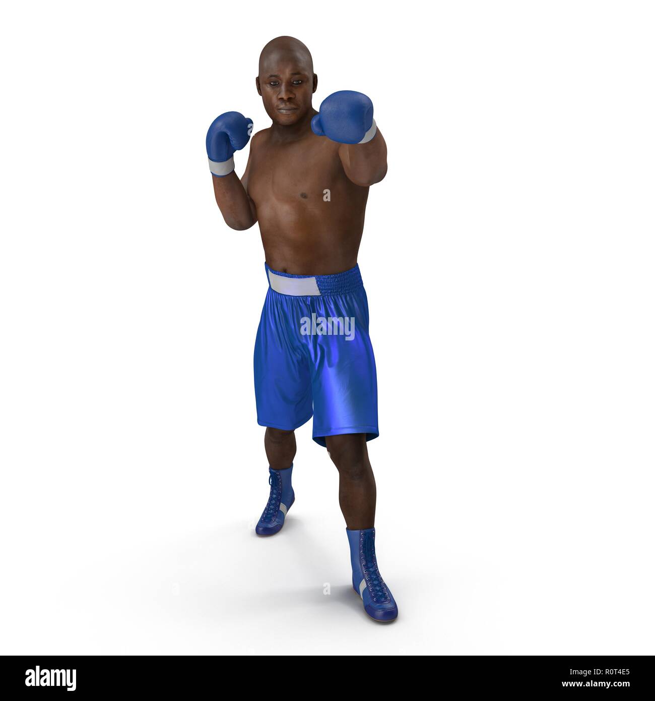 Strong body african male boxer Cut Out Stock Images & Pictures - Alamy