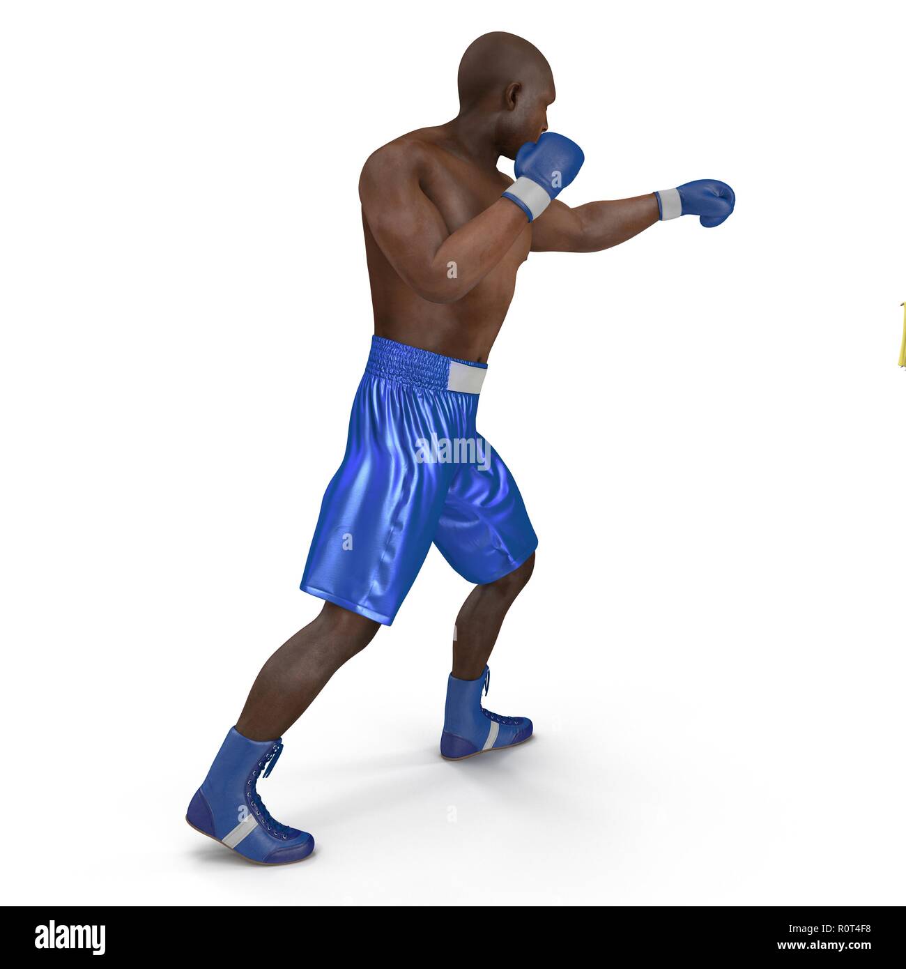 Strong body african male boxer Cut Out Stock Images & Pictures - Alamy